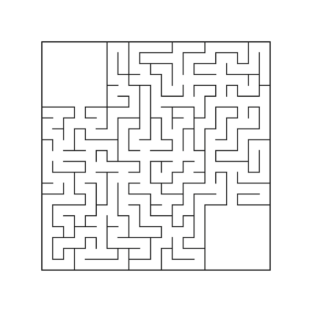 Premium Vector | Abstract square maze. Premium Vector | Abstract square maze.