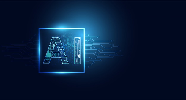 Premium Vector | Abstract technology ai computing concept working Premium Vector | Abstract technology ai computing concept working