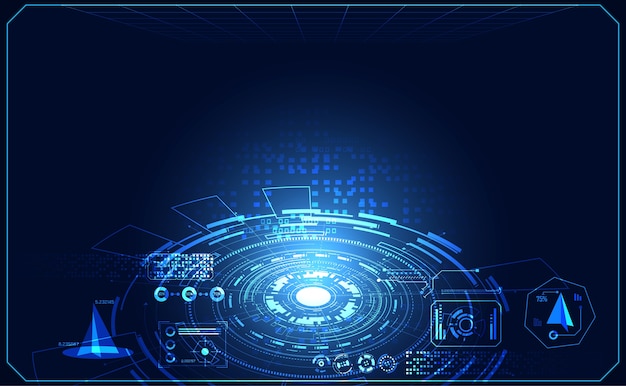 Premium Vector | Abstract technology ui futuristic Premium Vector | Abstract technology ui futuristic