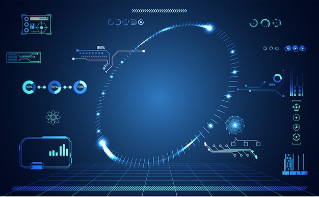 Abstract technology ui futuristic | Premium Vector Abstract technology ui futuristic | Premium Vector