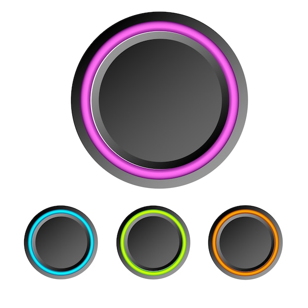 Premium Vector | Abstract user interface elements set with dark blank ... Premium Vector | Abstract user interface elements set with dark blank ...