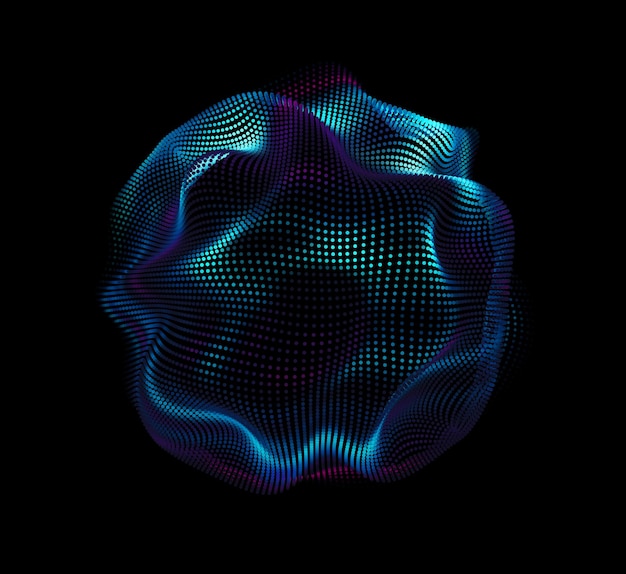 Premium Vector | Abstract vector colorful mesh on dark background Premium Vector | Abstract vector colorful mesh on dark background