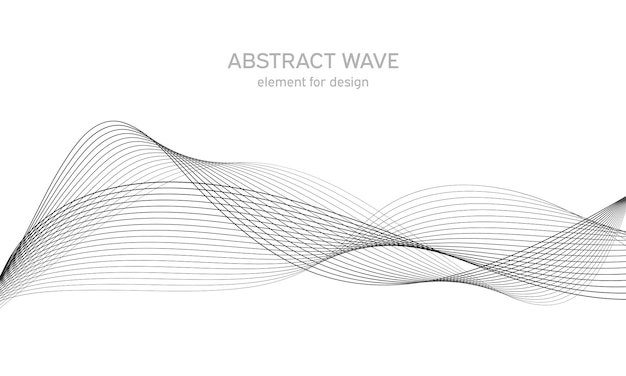 Premium Vector | Abstract wave element line art background Premium Vector | Abstract wave element line art background
