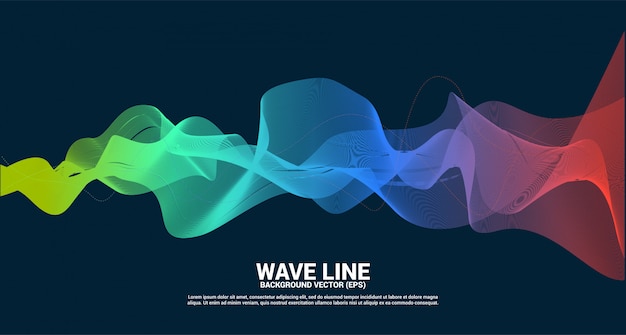 Premium Vector | Abstract wave line background Premium Vector | Abstract wave line background