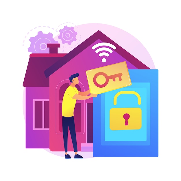 Free Vector Access Control System Abstract Concept Illustration Access Limitation System