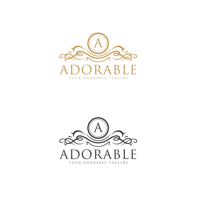 Premium Vector | Adorable logo template Premium Vector | Adorable logo template