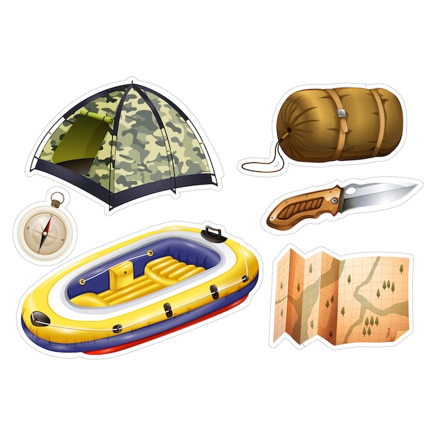 Premium Vector | Adventure elements collection Premium Vector | Adventure elements collection