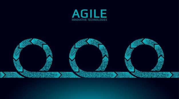 Premium Vector | Agile development project lifecycle Premium Vector | Agile development project lifecycle
