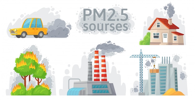 Premium Vector | Air pollution source. pm 2.5 dust, dirty environment ... Premium Vector | Air pollution source. pm 2.5 dust, dirty environment ...