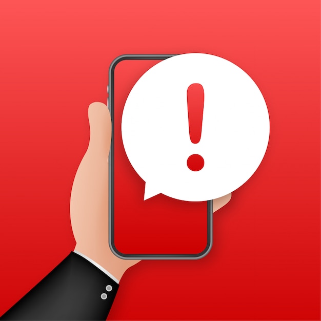 Premium Vector | Alert message mobile notification. danger error alerts ... Premium Vector | Alert message mobile notification. danger error alerts ...