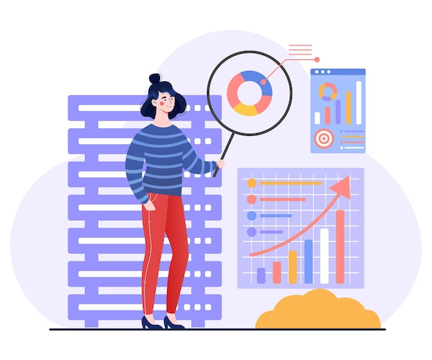 Premium Vector Analytics And Data Science