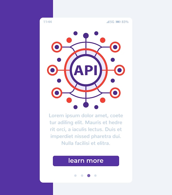 Premium Vector | Api, application programming interface, mobile banner ... Premium Vector | Api, application programming interface, mobile banner ...