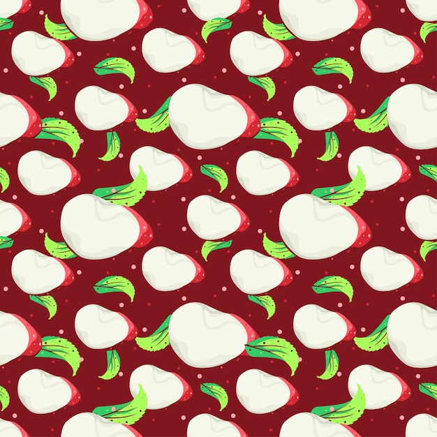 Premium Vector Apple Seamless Pattern Vector Design