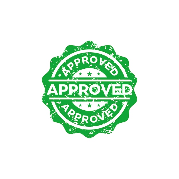 Premium Vector | Approved seal stamp vector Premium Vector | Approved seal stamp vector