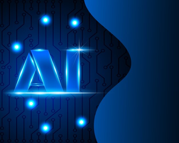 Artificial intelligence and cyber line concept. | Premium Vector Artificial intelligence and cyber line concept. | Premium Vector