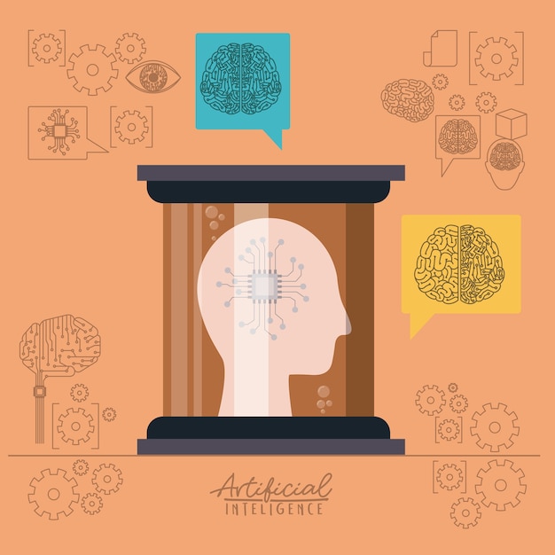 Premium Vector | Artificial intelligence poster Premium Vector | Artificial intelligence poster
