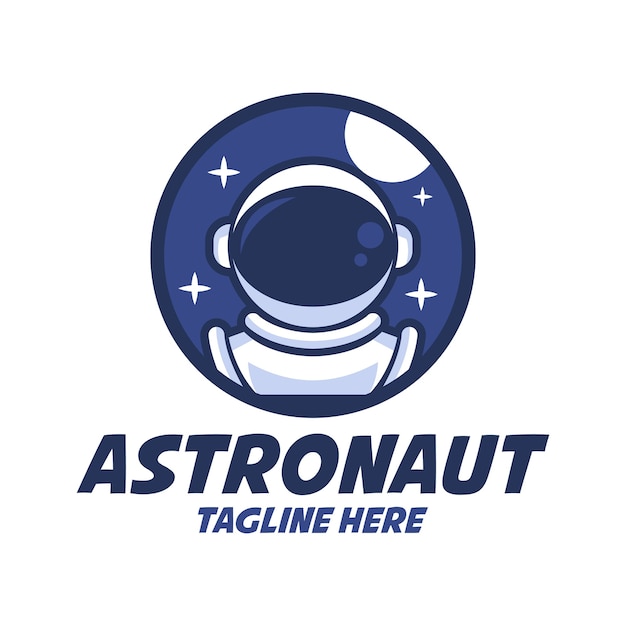 Premium Vector | Astronaut cartoon logo templates Premium Vector | Astronaut cartoon logo templates