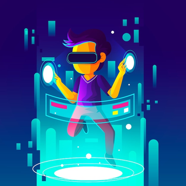 Premium Vector | Augmented reality concept illustration Premium Vector | Augmented reality concept illustration