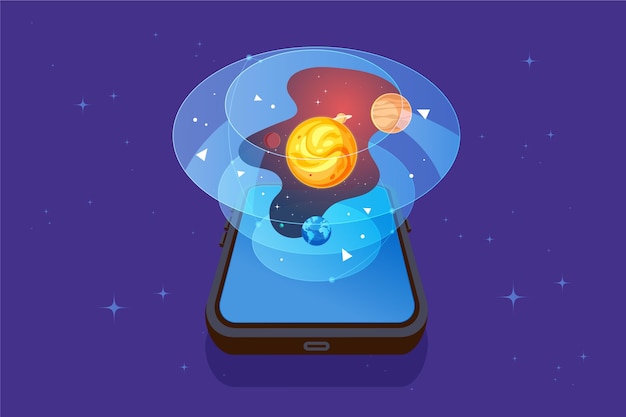 Premium Vector | Augmented reality concept Premium Vector | Augmented reality concept