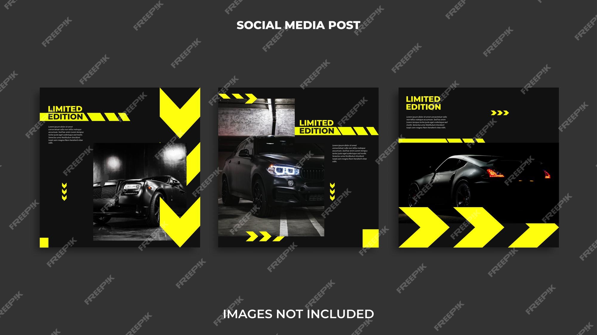 Premium Vector | Automotive instagram post design Premium Vector | Automotive instagram post design