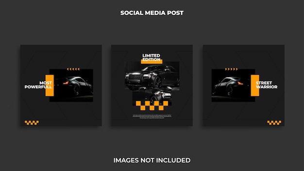 Premium Vector | Automotive instagram post design Premium Vector | Automotive instagram post design