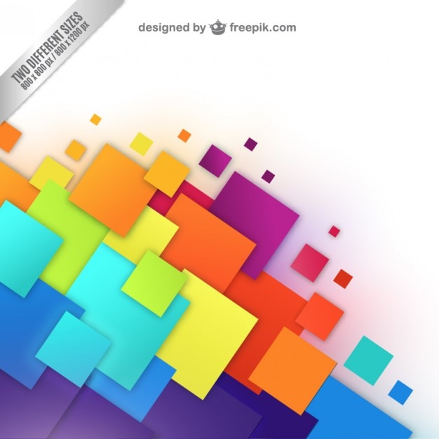 Free Vector | Background with colorful squares Free Vector | Background with colorful squares
