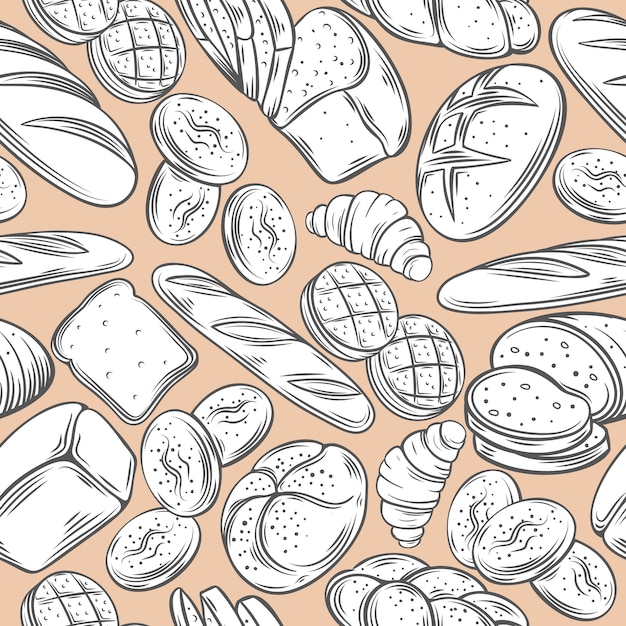 Bakery decorative seamless pattern | Premium Vector Bakery decorative seamless pattern | Premium Vector