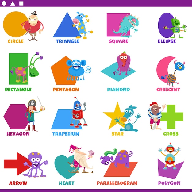 Premium Vector | Basic geometric shapes set Premium Vector | Basic geometric shapes set