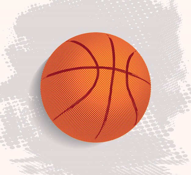 Premium Vector | Basketball ball in grungy style Premium Vector | Basketball ball in grungy style