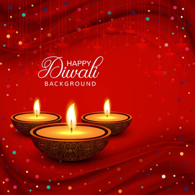 Premium Vector Beautiful Happy Diwali Decorative Background Vector