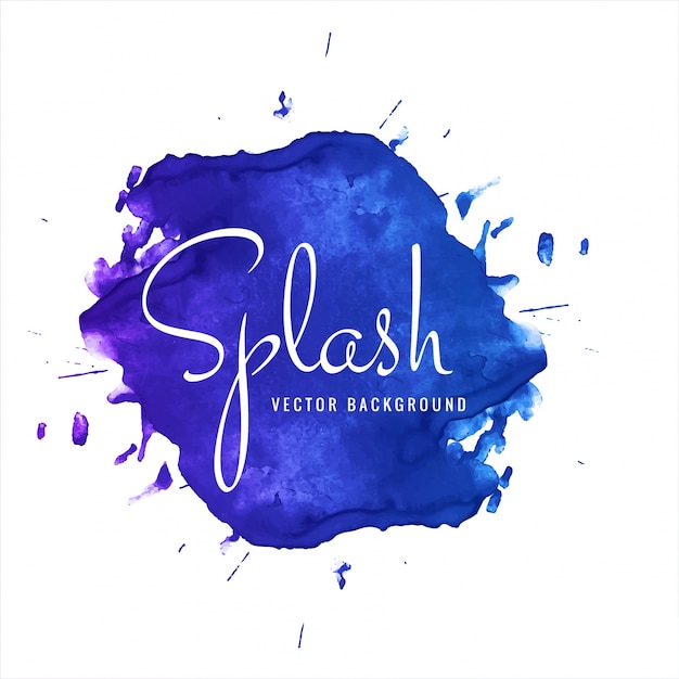 Premium Vector Beautiful Watercolor Splash Background