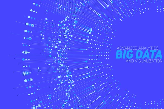 Free Vector Big Data Circular Grayscale Visualization Information Aesthetic Design Visual