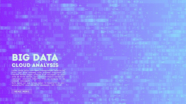Premium Vector Big Data Cloud Computing Blockchain Visualiztion