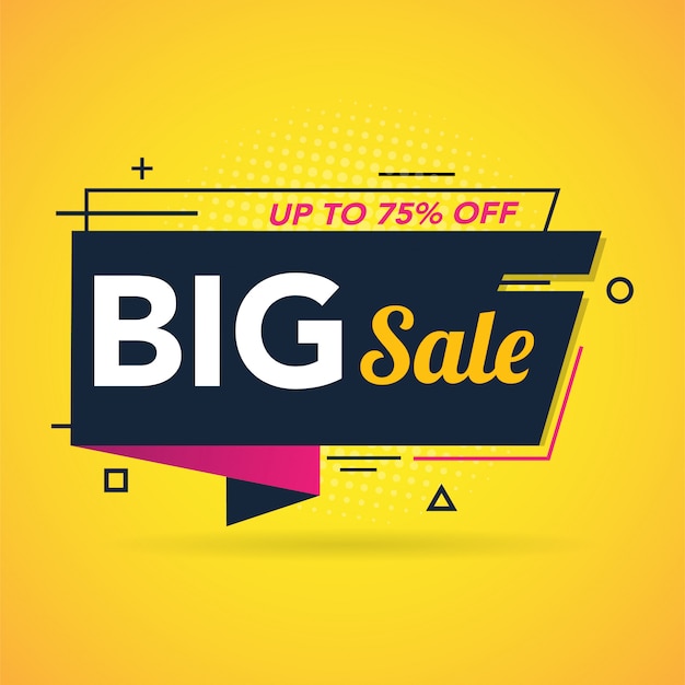 Premium Vector Big Sale Promotion Banner Template