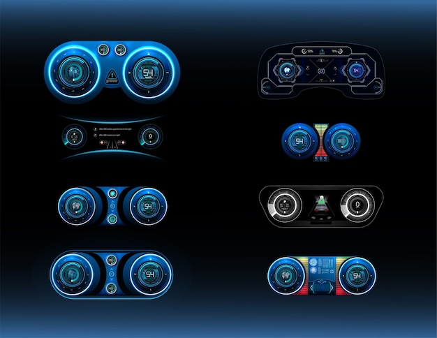 Premium Vector | Big set virtual graphical interface ui hud autoscann ... Premium Vector | Big set virtual graphical interface ui hud autoscann ...
