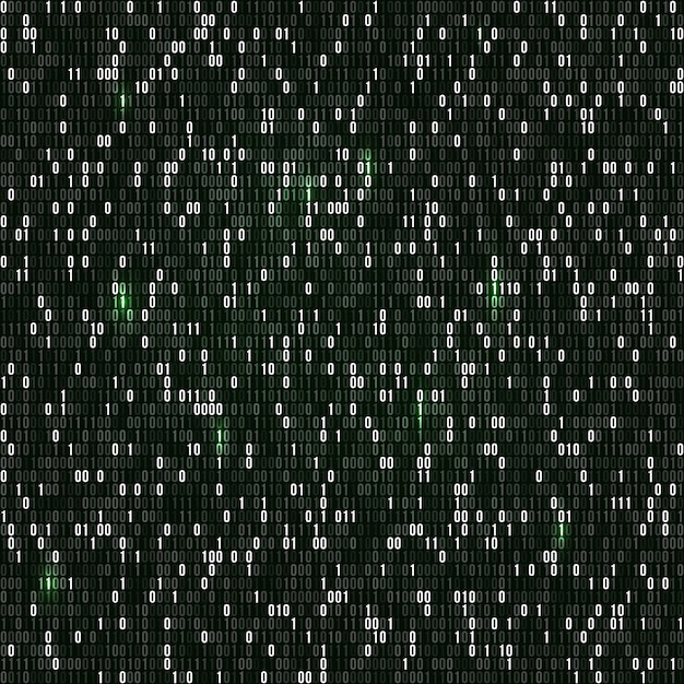 Premium Vector | Binary code with numbers one and zero Premium Vector | Binary code with numbers one and zero