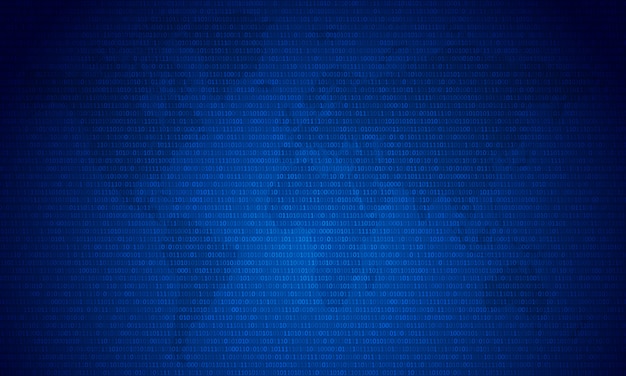 Binary Code With Two Binary Digits 0 And 1 On Blue Map Background Algorithm Binary Data Code