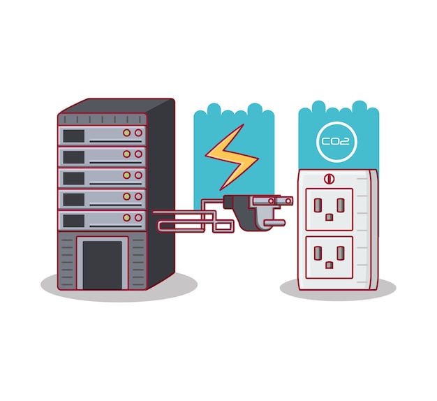 Premium Vector | Bitcoin energy consumption design Premium Vector | Bitcoin energy consumption design