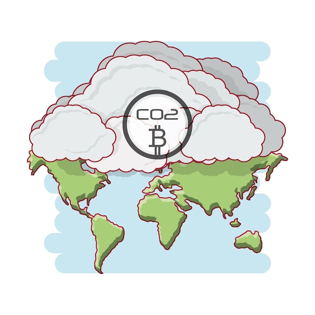 Premium Vector | Bitcoin energy consumption design Premium Vector | Bitcoin energy consumption design
