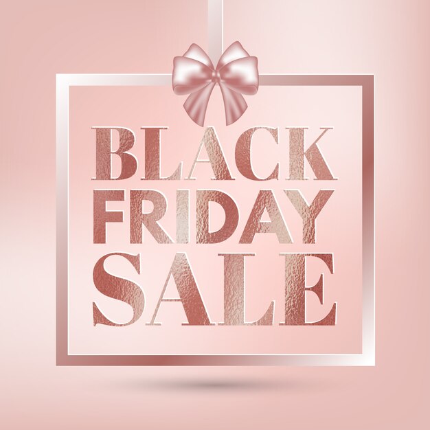 Premium Vector | Black friday sale banner, rose colored Premium Vector | Black friday sale banner, rose colored