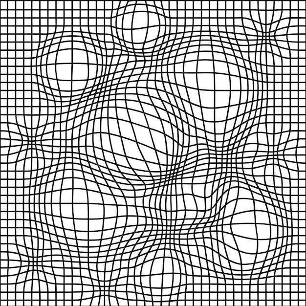 Premium Vector | Black and white distorted grid seamless pattern ... Premium Vector | Black and white distorted grid seamless pattern ...