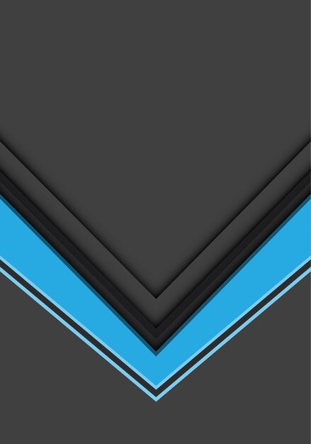 Premium Vector Blue Arrow Direction Overlap On Grey Background