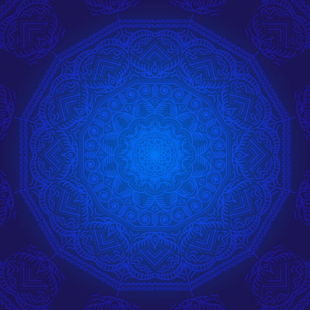 Blue mandala background Vector | Free Download Blue mandala background Vector | Free Download