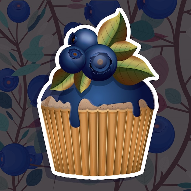 Premium Vector | Blueberry design vector illustration Premium Vector | Blueberry design vector illustration