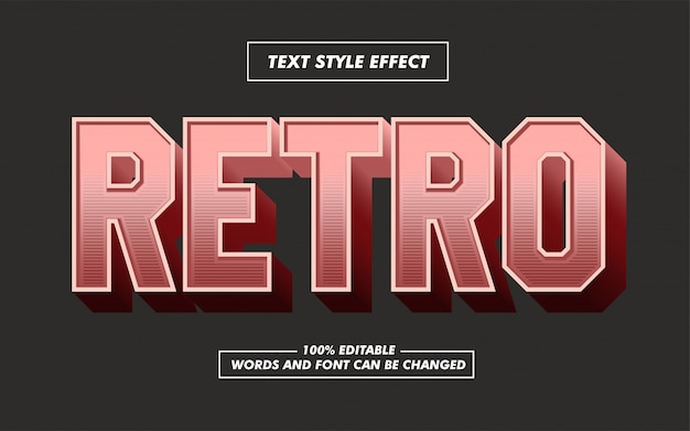 Premium Vector | Bold text style effect Premium Vector | Bold text style effect