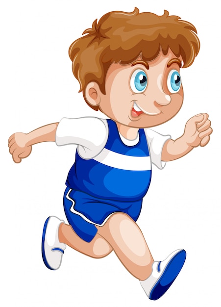 Premium Vector | A boy running character Premium Vector | A boy running character