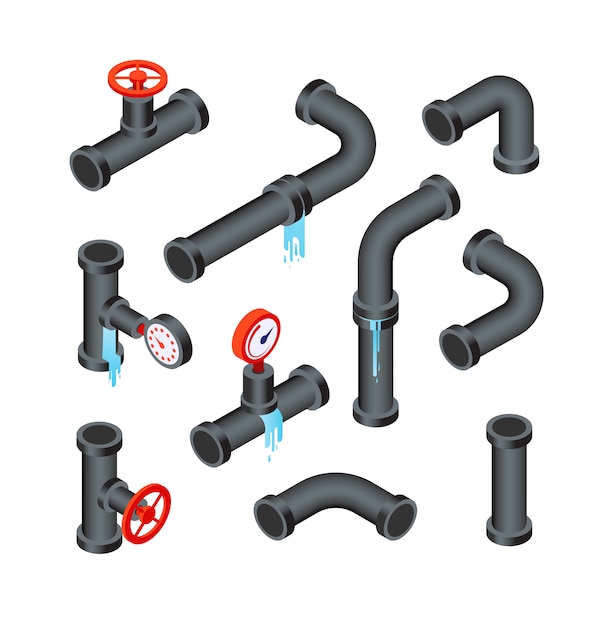 Broken pipes. leaking water pipeline tubes. leakage plumbing system 3d ... Broken pipes. leaking water pipeline tubes. leakage plumbing system 3d ...