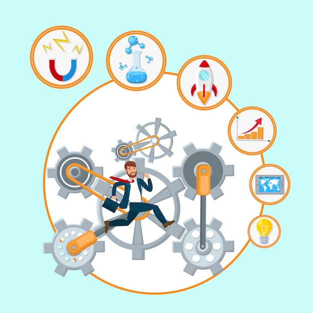 Premium Vector | Business development process vector illustration Premium Vector | Business development process vector illustration