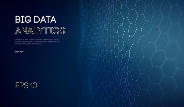 비즈니스 인텔리전스 기술 배경입니다 이진 코드 알고리즘 딥 러닝 가상 현실 분석 데이터 과학 학습 기계 인공 지능 데이터 연구 및 자동화 프리미엄 벡터