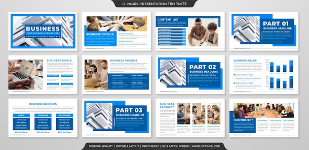 Premium Vector | Business multipurpose presentation template premium vector Premium Vector | Business multipurpose presentation template premium vector